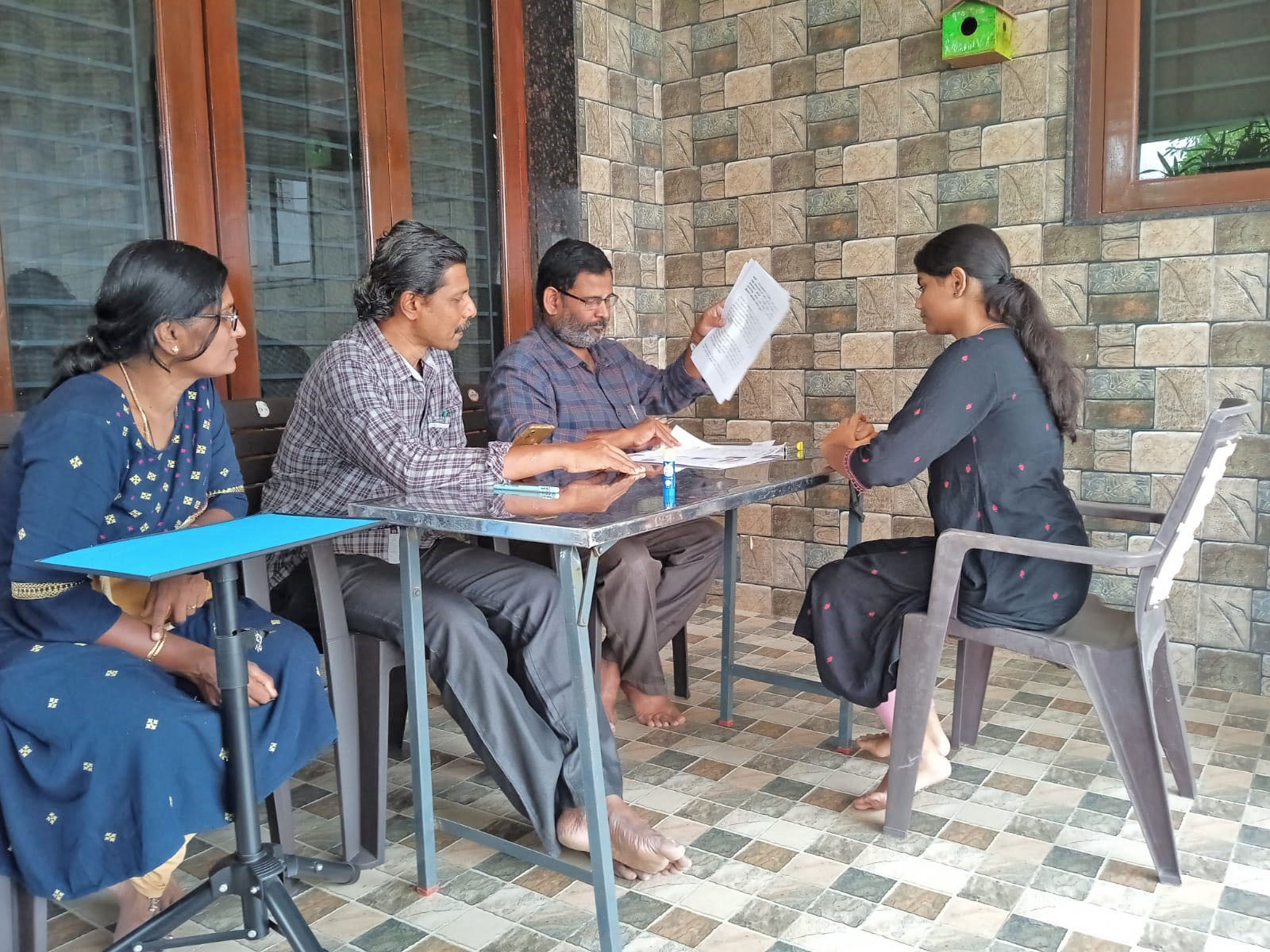 Final interview for the karkai nandre students for the year 2023 - ANANDA CHAITANYA FOUNDATION