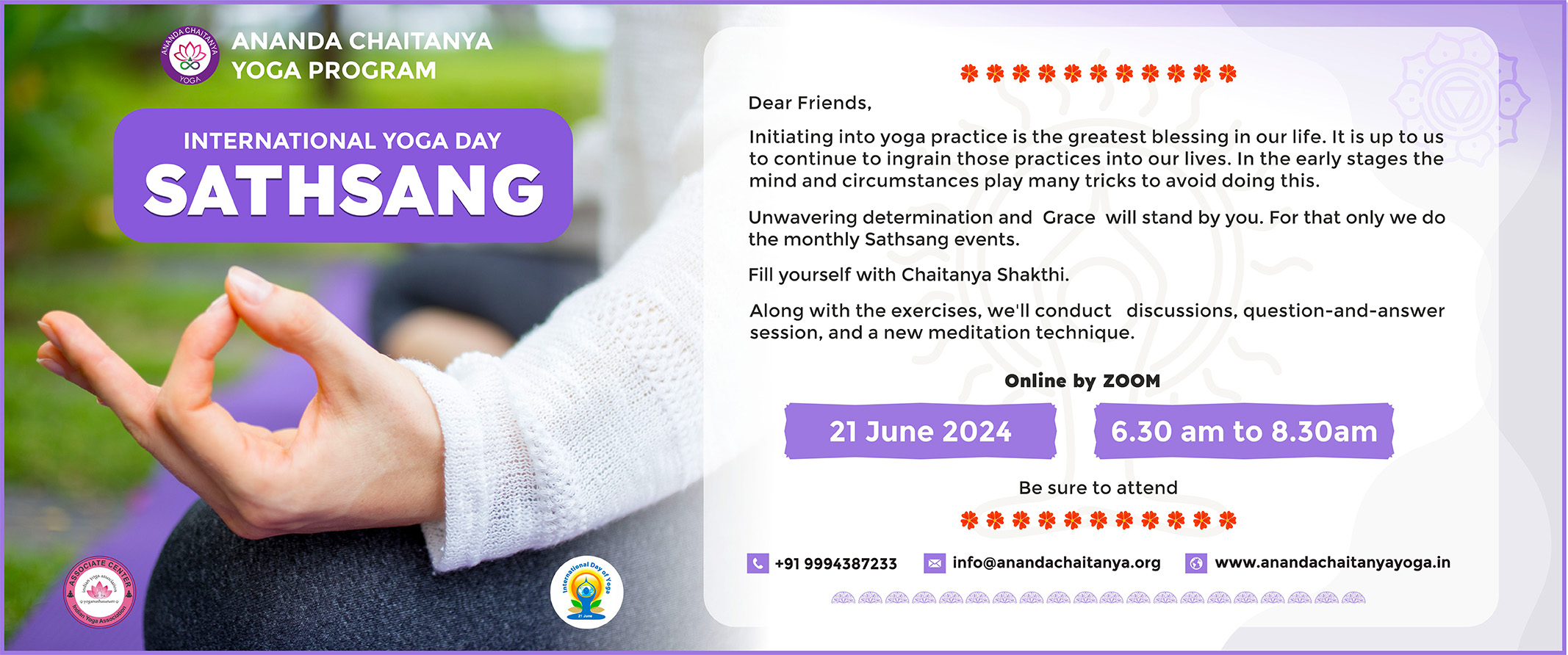 Ananda Chaitanya Sathsang: Celebrating International Yoga Day with ...